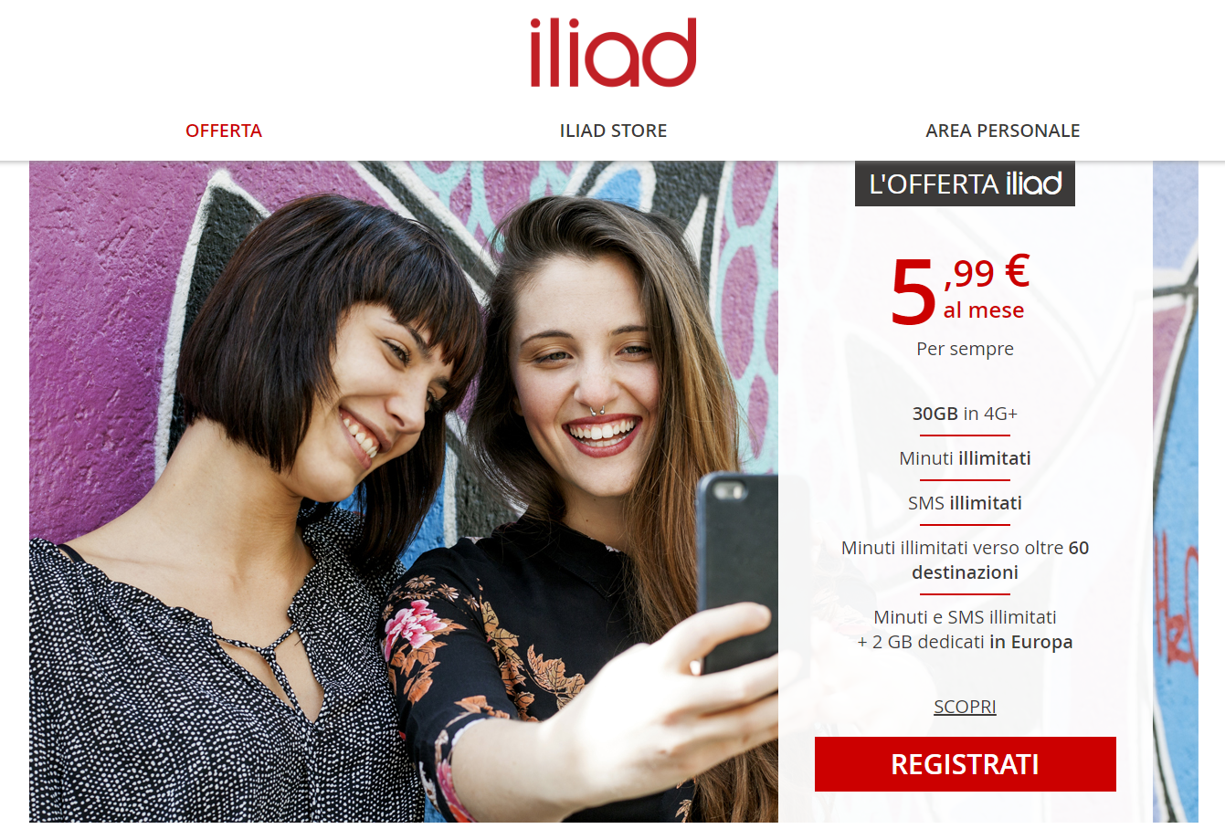 Iliad se dote d'un nouveau site institutionnel pour sa filiale italienne
