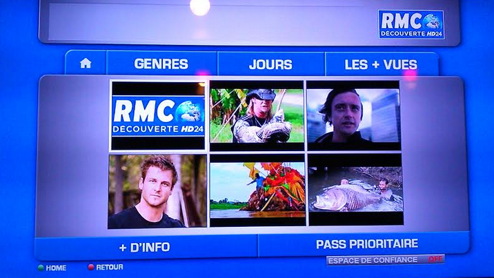 RMC Découverte HD24 disponible en Replay sur la Freebox