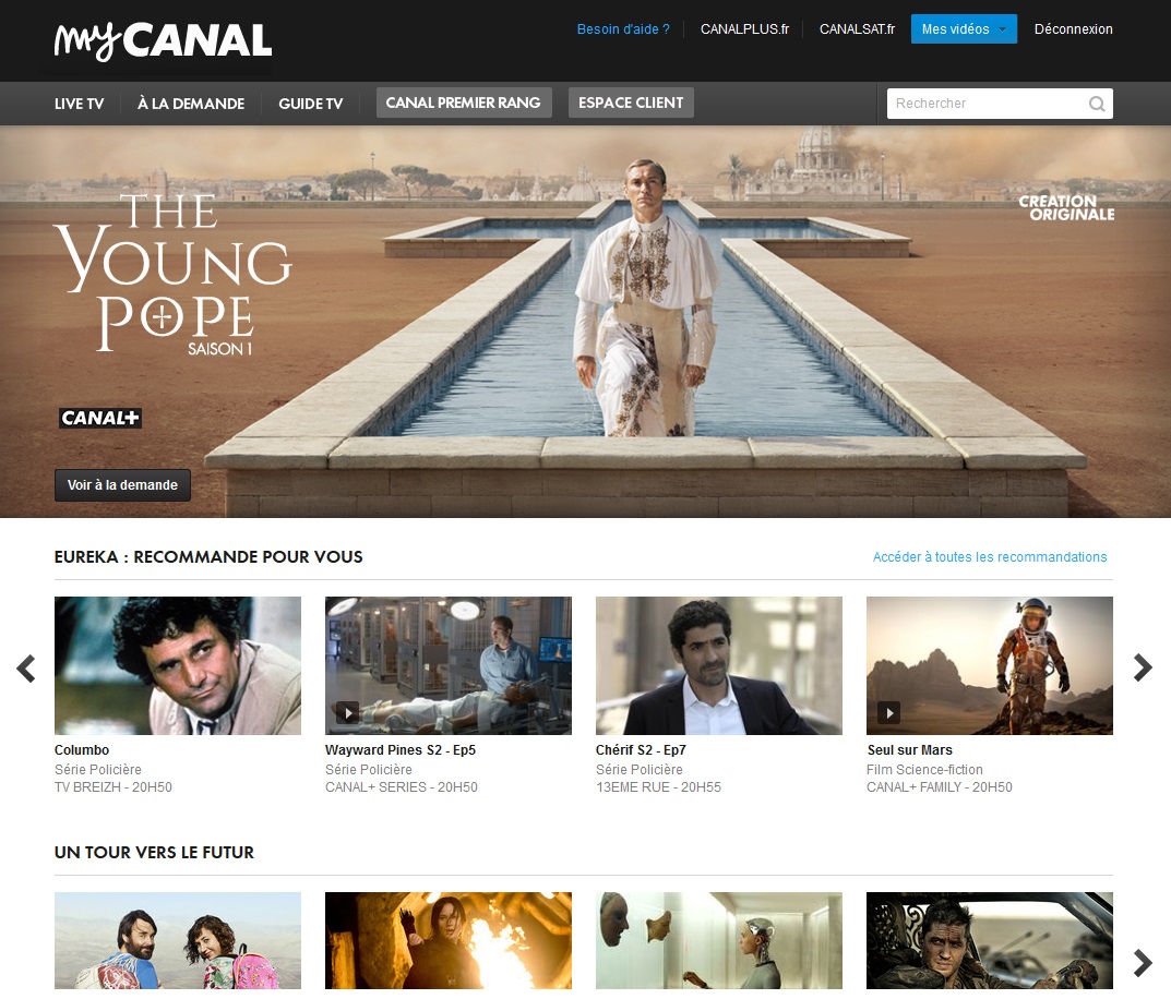 Découvrez les fonctionnalités et contenus de myCANAL version web pour ...