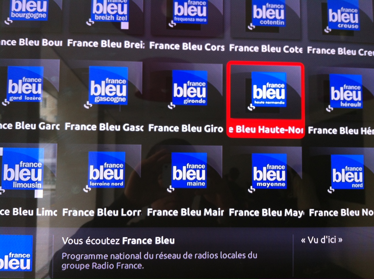 Toutes les Radios de France Bleu disponibles sur la Freebox...mais ...