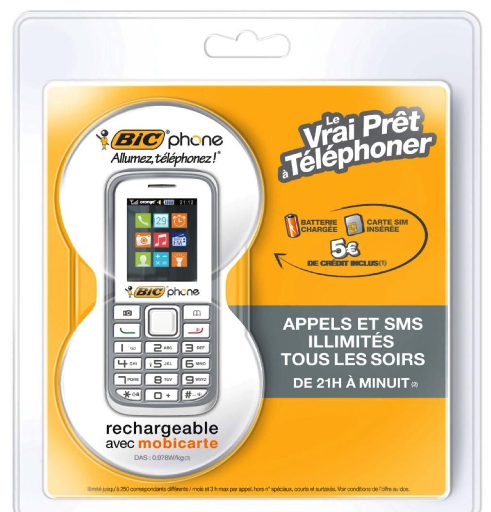 Orange et BIC lancent un tout nouveau BICphone