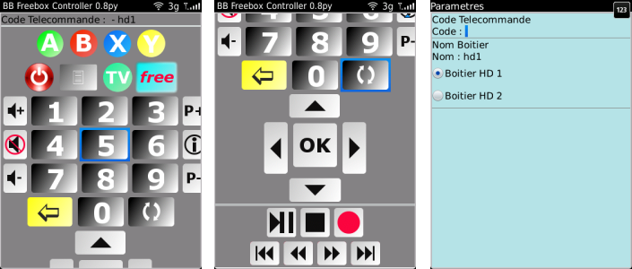 Freebox Controller : Une télécommande Freebox pour votre BlackBerry