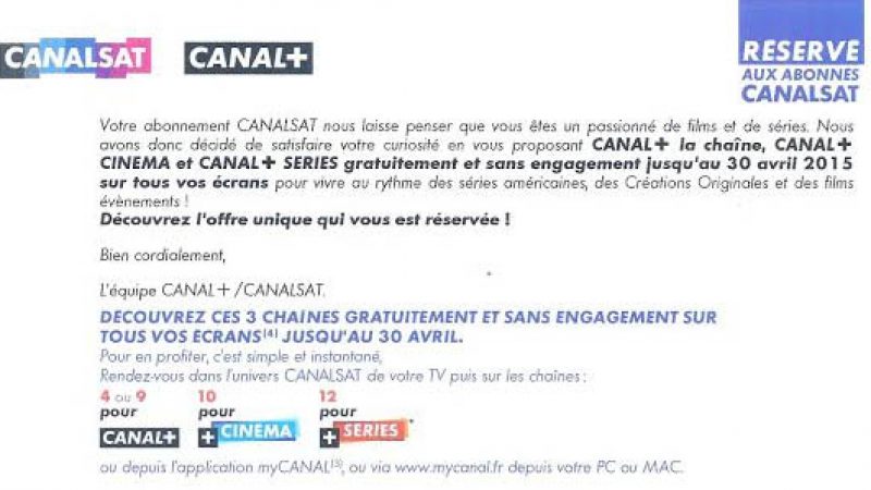 Canal Offert Pour 1 Mois Et Nouvelle Offre Cin ma S rie Pour Les Canal Offert Pour 1 Mois Et Nouvelle Offre Cin ma S rie Pour Les