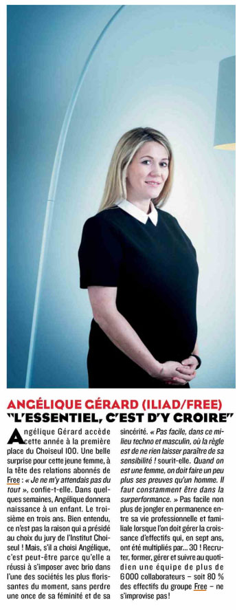Angélique Gérard (Iliad/Free) succède à Emmanuel Macron à la 1ère place ...