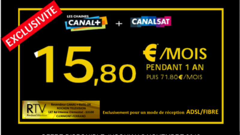 Une Offre Exceptionnelle Canalsat Canal 15 80 mois Disponible Une Offre Exceptionnelle Canalsat Canal 15 80 mois Disponible