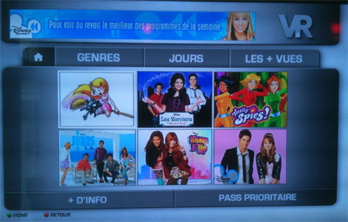 Freebox Replay : Lancement des 2 services de catch-up Tv de Disney