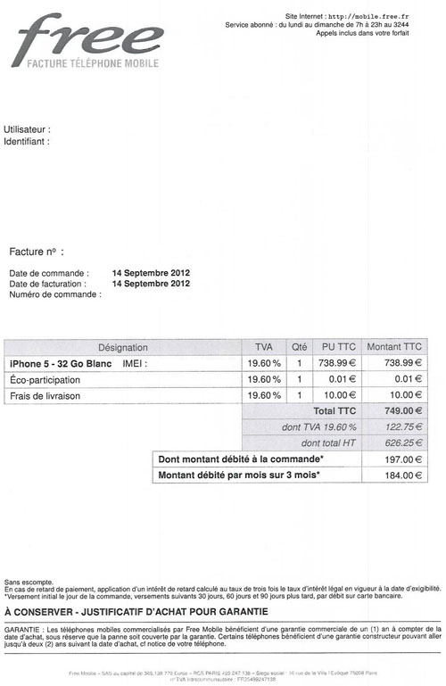 Free envoie enfin les factures des iPhones 5