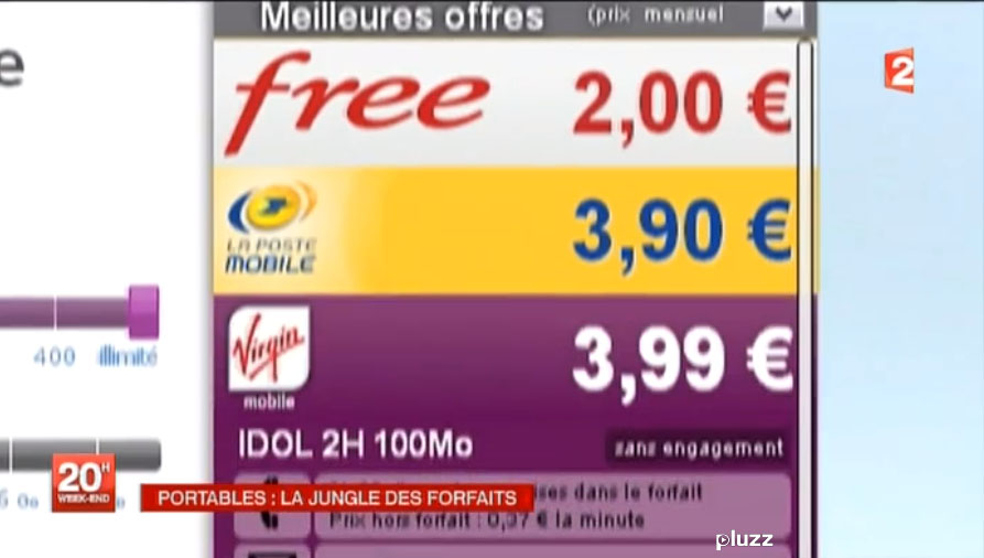 Le journal de France 2 consacre un reportage à la baisse des prix ...