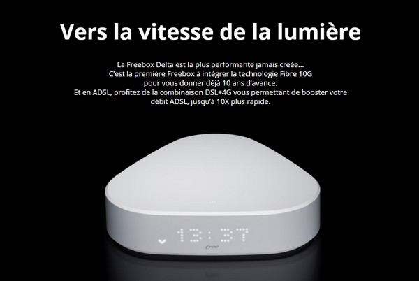 Freebox Delta : avec la fibre 10 Gbit/s, Free pose une nouvelle fois ...