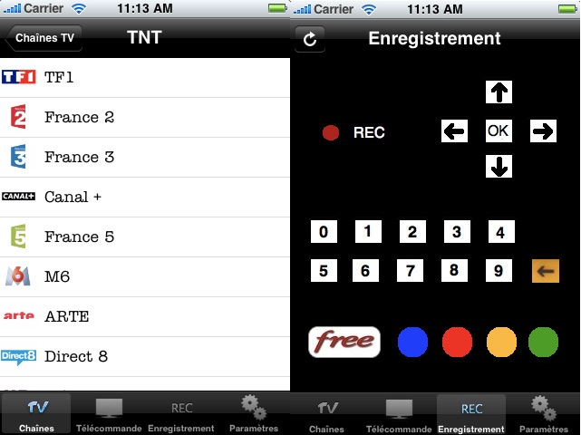Freebox Remote controle la Freebox HD depuis votre iPhone ou iPod Touch