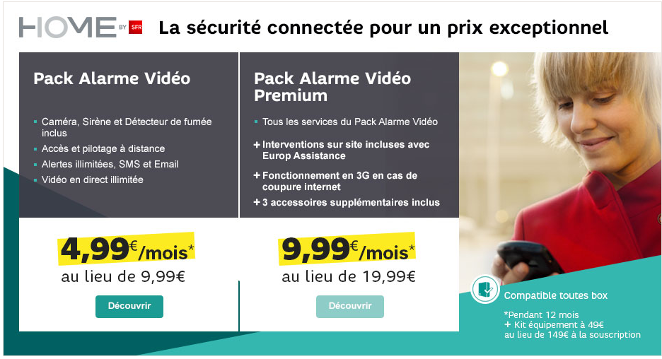Nouvelle vente privée pour SFR, avec son système Home by SFR
