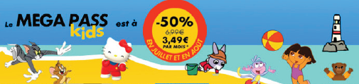 Promotion sur le Mega Pass Kids de Canal Play