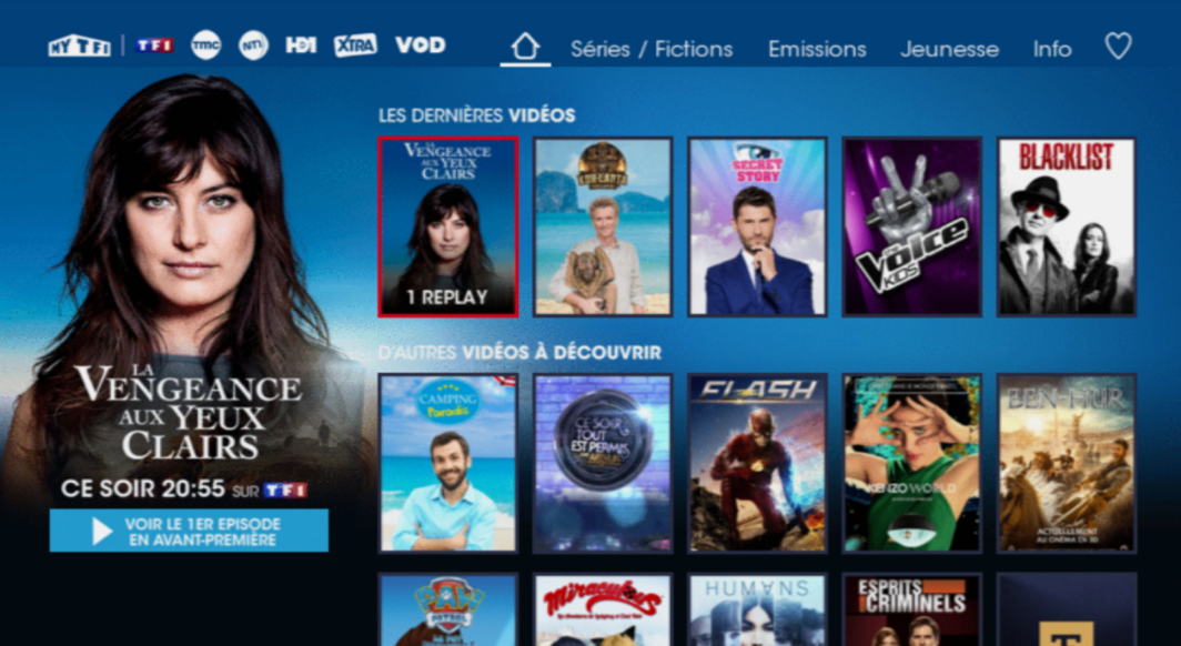 MYTF1 annonce être la 1ère plateforme de replay de France, la majorité ...