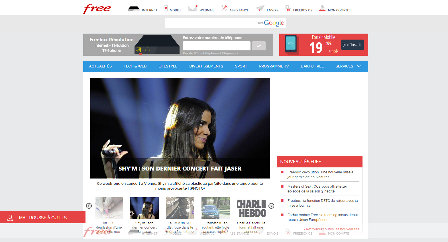 Le portail de Free s'offre un petit lifting