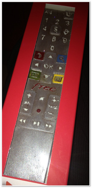 Clin d'oeil : Une télécommande Freebox Révolution en chocolat