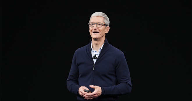 Tim Cook rend visite à une entreprise française à l'origine du Face ID ...