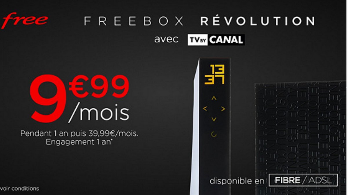 Free prolonge la vente privée Freebox Révolution avec TV by Canal à ...