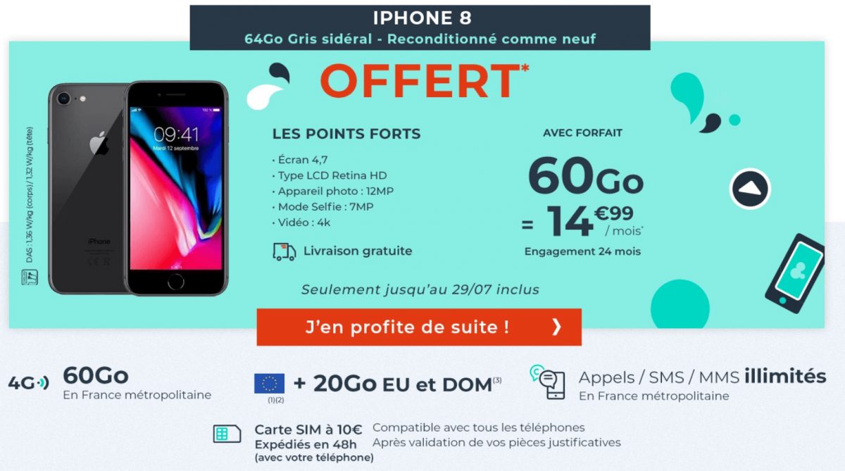 Forfaits mobiles : Cdiscount Mobile propose deux séries limitées avec un iPhone offert