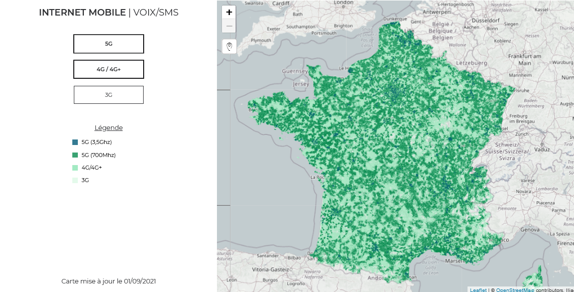 Kostenlose Handy-Updates Die offizielle Karte der Mobilfunkabdeckung ...