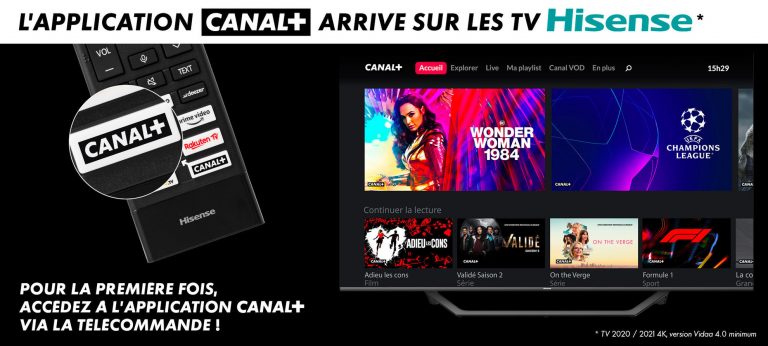 L'application Canal+ débarque sur une nouvelle marque de téléviseurs