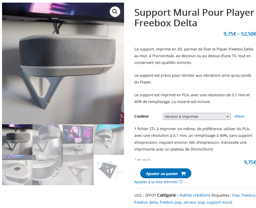 Une alternative au meuble TV pour le player Free-Devialet