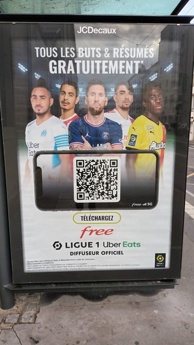 Free Ligue 1 : des QR codes affichés dans les rues pour télécharger ...