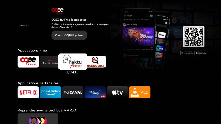 Free lance une nouvelle interface sur la Freebox Pop