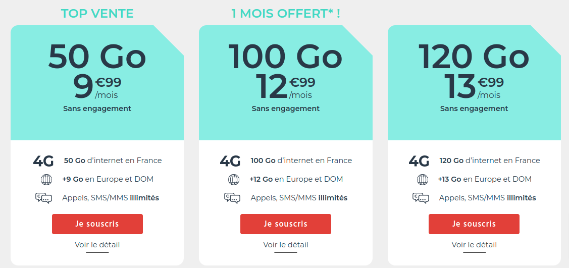 Cdiscount Mobile propose un forfait bon plan 100 Go et offre 1 mois d'abonnement