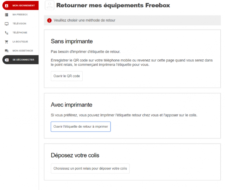 Free simplifie la résiliation et permet de renvoyer gratuitement et plus simplement sa Freebox