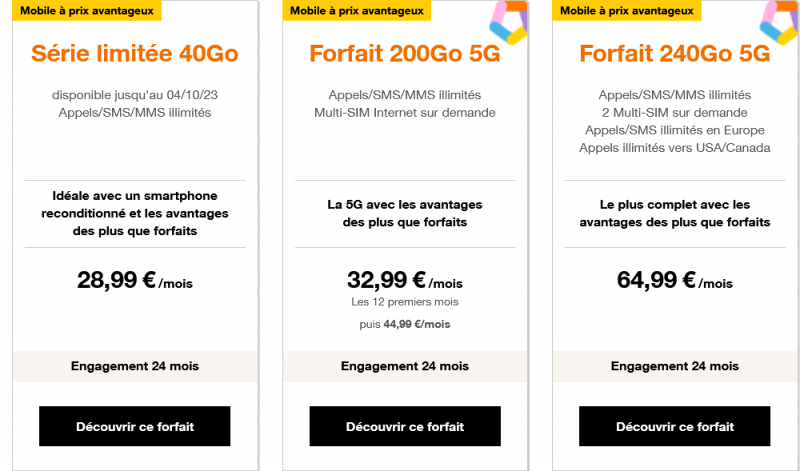 Orange lance ses "Plus que forfaits" et c'est moins bien