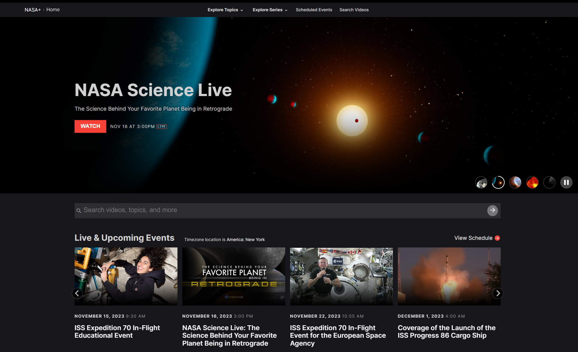 La NASA lance sa propre plateforme de streaming gratuite