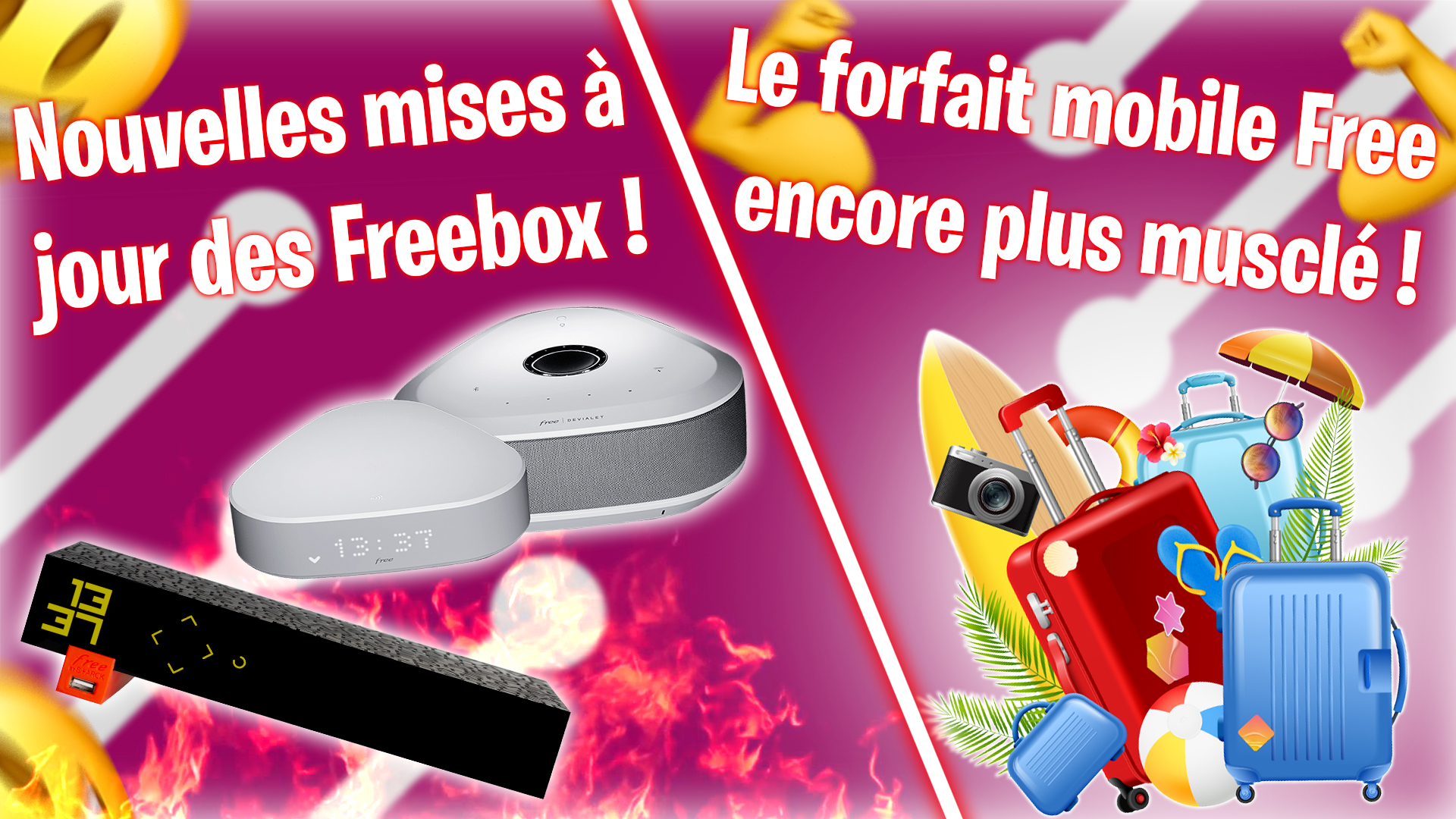 Totalement Fibrés : les Freebox se mettent à jour et Free Mobile "voyage, voyage"...etc