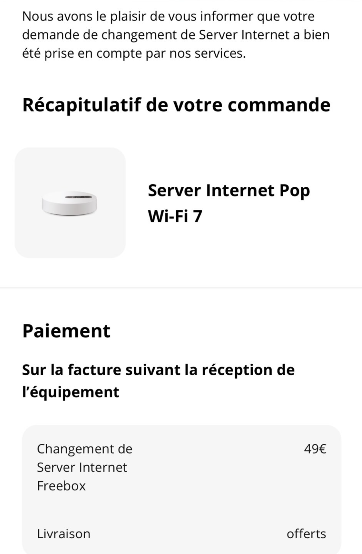Free ouvre les migrations vers sa nouvelle Freebox Pop WiFi 7