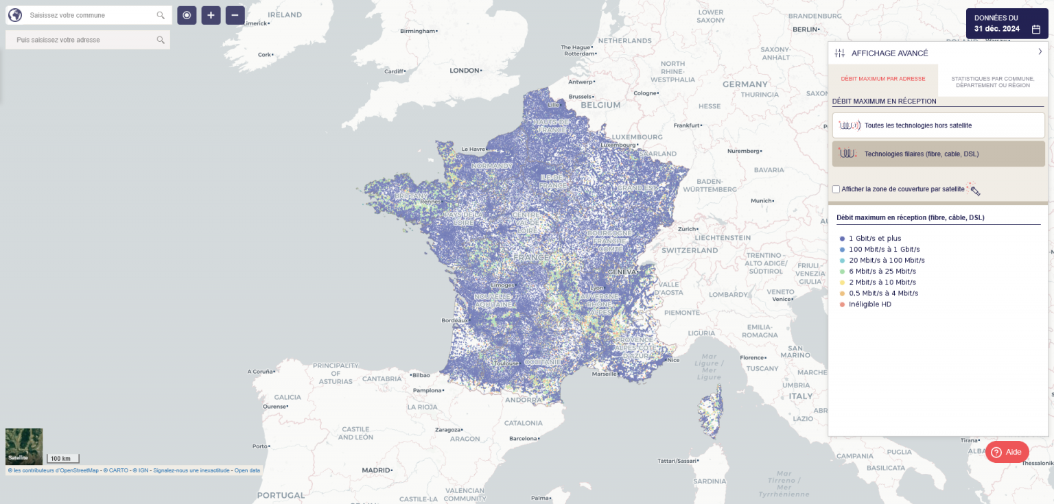 A quel débit pouvez-vous prétendre chez vous sur votre box internet ? L’Arcep met à jour son ...