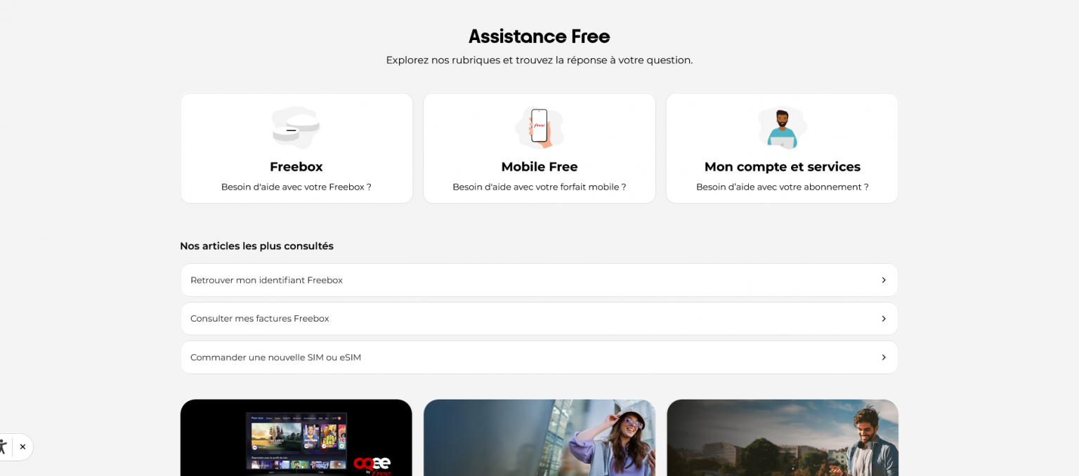 Abonnés Freebox et Free Mobile : le site d'assistance de Free évolue ...