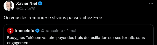 Xavier Niel tacle Bouygues Telecom et ses nouveaux frais de résiliation ...