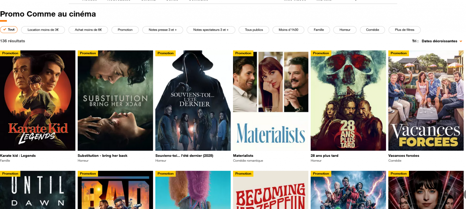 Orange lance une nouvelle salve de promos pour ses abonnés Livebox