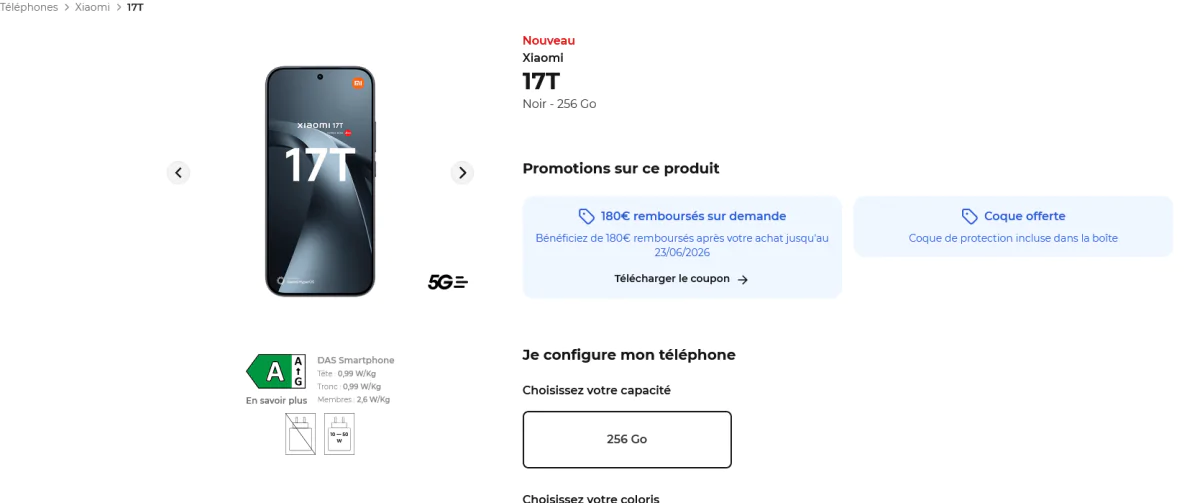 Free Mobile lance les Xiaomi 17T et 17T Pro avec jusqu’à 300 € d ...