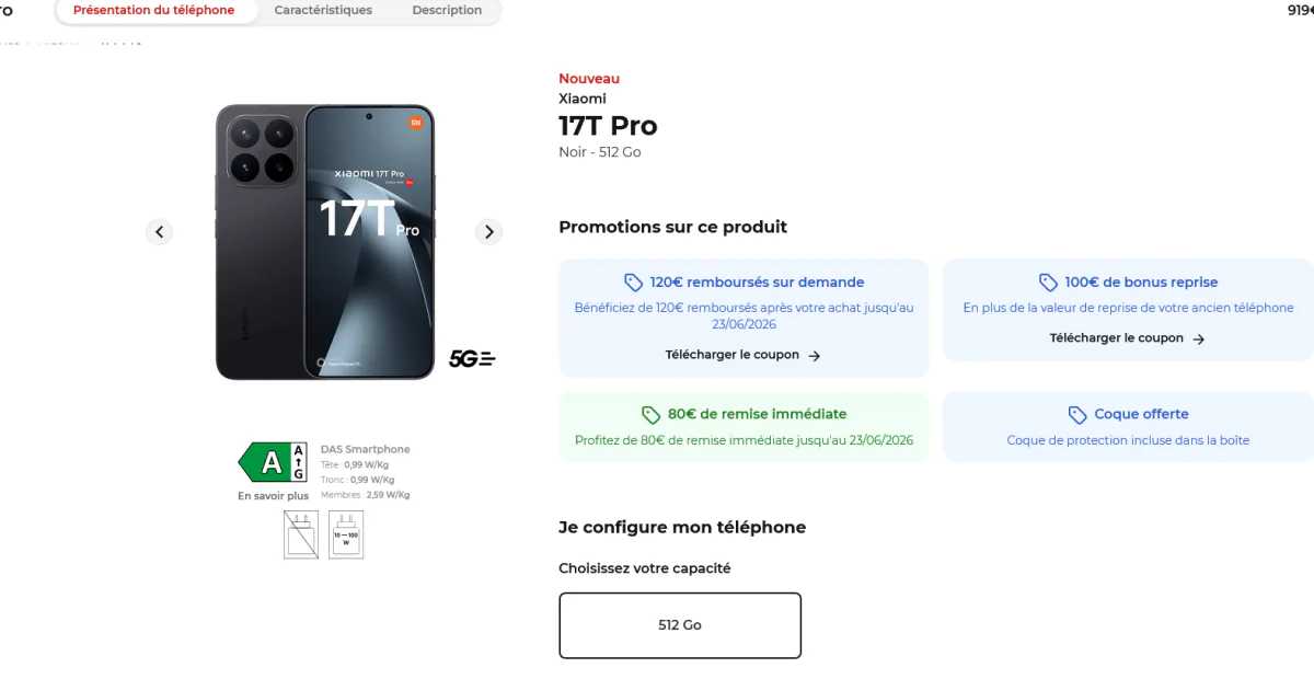 Free Mobile lance les Xiaomi 17T et 17T Pro avec jusqu’à 300 € d ...